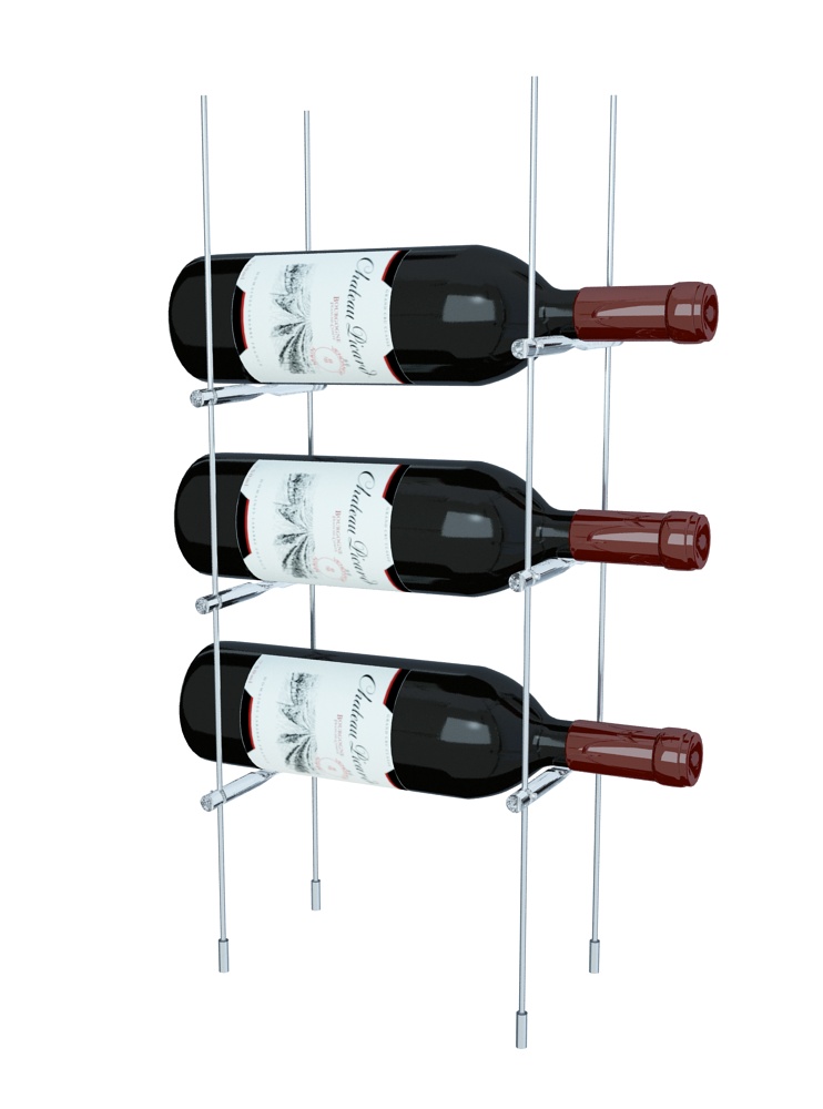 Elevate your wine display with our cable and acrylic wine racks. Create ...